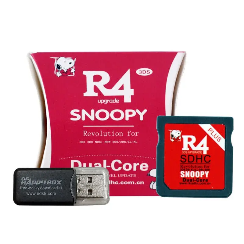 R4i Snoopy PLUS 2023. Dual Core Version. Til ALLE Nintendo.